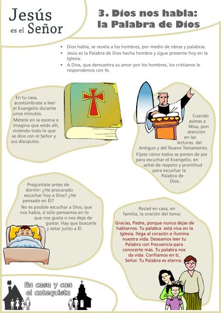 3. Dios nos habla: la Palabra de Dios