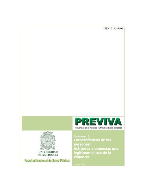 Actitudes y creencias que legitiman el uso de la violencia - previva ...