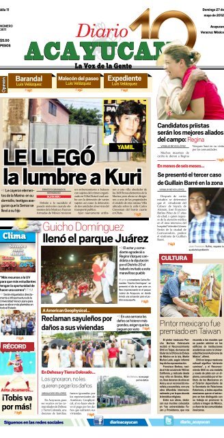 Guicho Domínguez llenó el parque Juárez - Diario de Acayucan