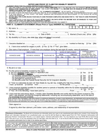 Notice of New Jersey Temporary Disability Benefits, LC-3437