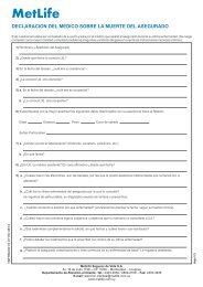 Informe Médico - MetLife