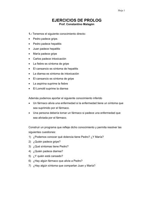 EJERCICIOS DE PROLOG