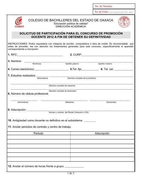 formato de inscripción