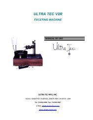 ULTRA TEC V2D - Faceting Machine | UltraTec