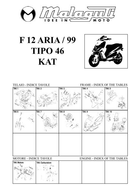 F 12 ARIA / 99 TIPO 46 KAT - Malaguti