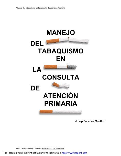 Manejo Del Tabaquismo En La Consulta De Atención Primaria Brinkster