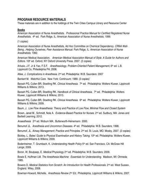 PROGRAM RESOURCE MATERIALS - SMU Inside Pages