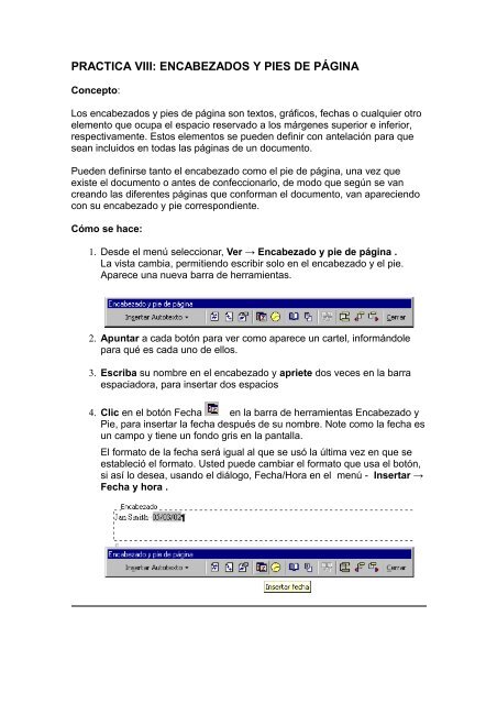 Prácticas de Word – Segunda tanda - SpipEdu.es