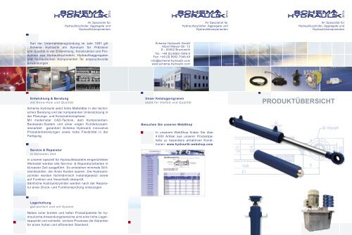 PRODUKTÜBERSICHT - Schema Hydraulik GmbH