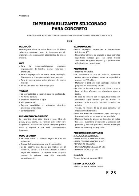 Descargar ficha técnica - Pinturas Monopol