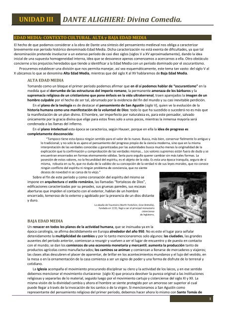 Sobre Dante Alighieri y la Divina Comedia