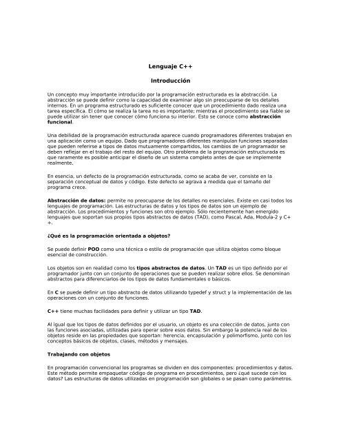 Manual de lenguaje C++