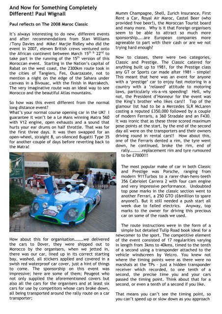 Paul Wignall - Sunbeam Tiger Owners Club