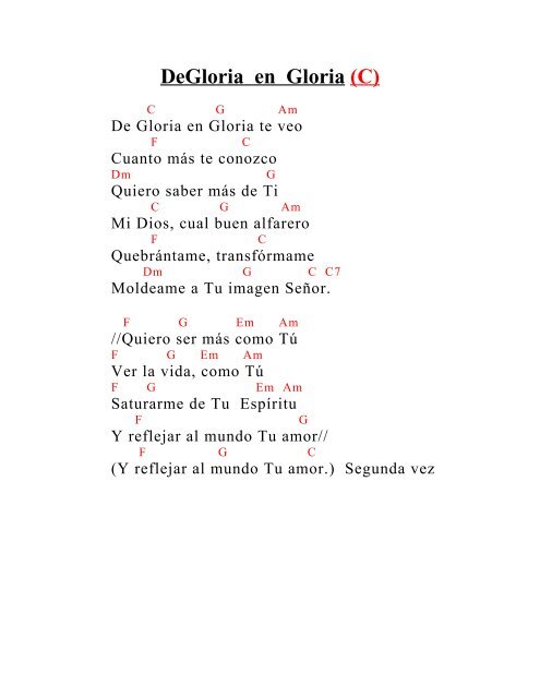 Letra De Edguy: Gloria De Roma Clase De Canto Letras | PDF | Amor