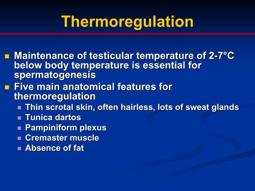 Thermoregulation