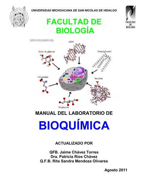 BIOQUÍMICA - Facultad de Biología