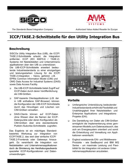 Iccp/Tase.2-Schnittstelle für den Utility ... - AMA-SYSTEMS