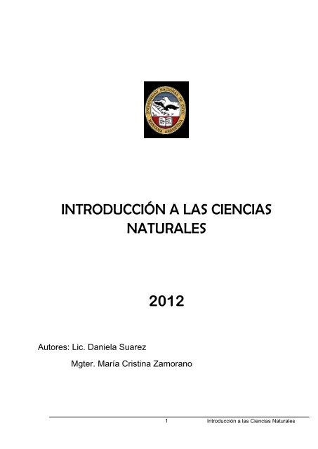 Introducción a las Ciencias Naturales - ICB