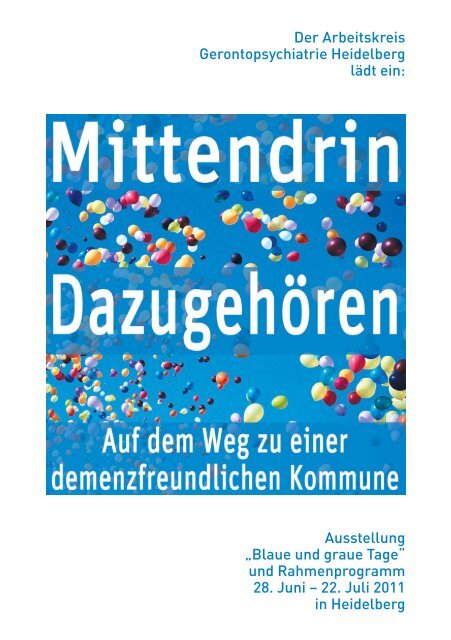 Gemeinsam für ein besseres Leben mit Demenz - AGAPLESION ... Gemeinsam für ein besseres Leben mit Demenz - AGAPLESION ...