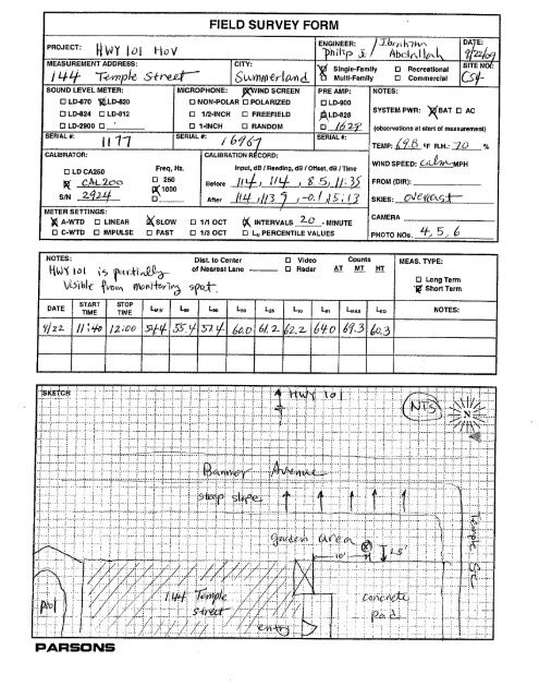 Noise Study Report with Addendum & Appendix - Caltrans