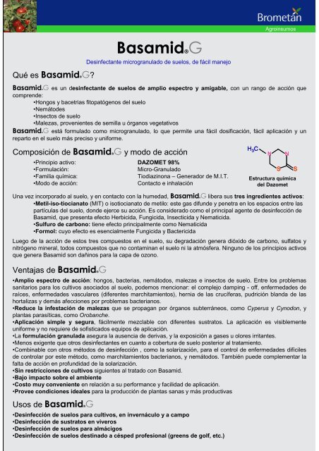 Basamid folleto - Brometan