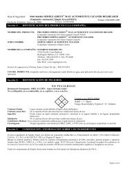 MSDS for Simple Green All-PurposeCleaner