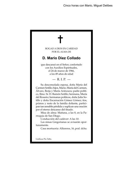 D. Mario Díez Collado - El Mundo