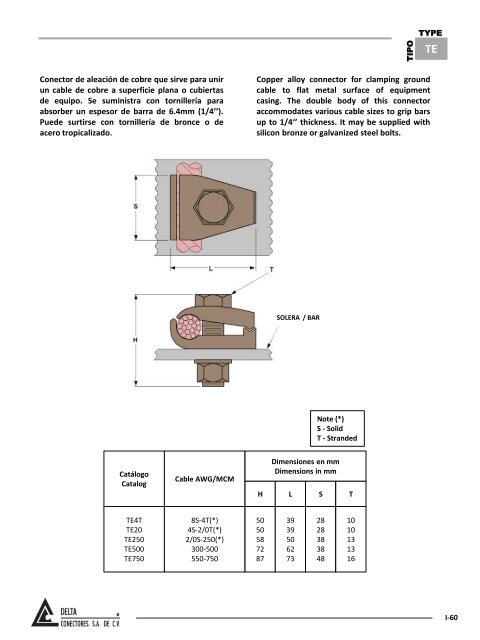 Conector de aleación de