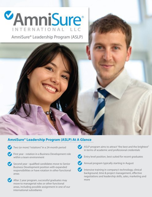 Amnisure® Leadership Program (ASLP) - Amnisure International ...