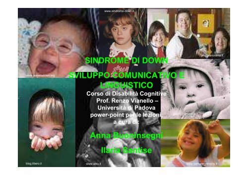 sviluppo comunicativo e linguistico - Sindrome di Down