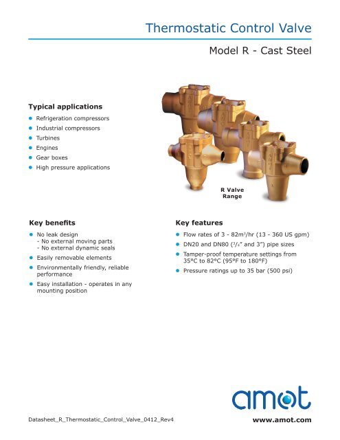 Thermostatic Control Valve - Amot
