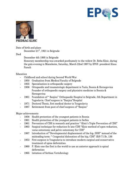 Predrag Klisic †, Yugoslavia - (HM 1995)