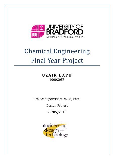 Chemical Engineering Final Year Project chemical-engineering-final-year-project