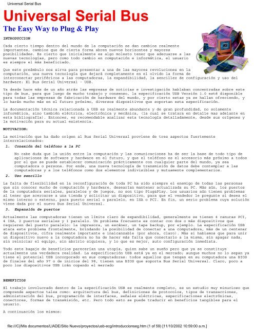 Universal Serial Bus