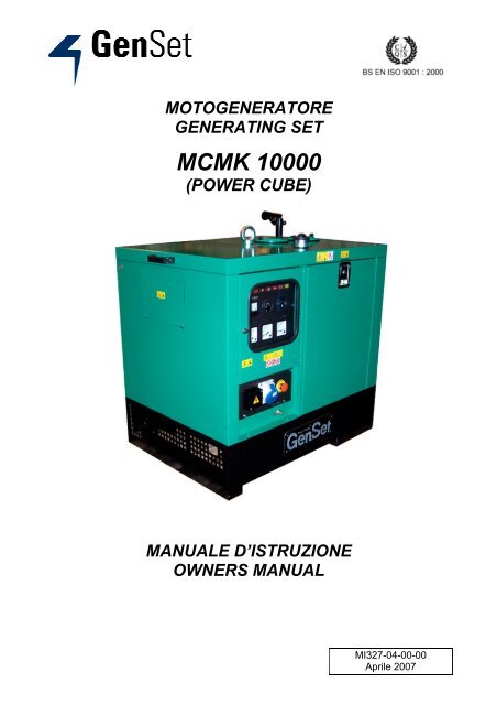 MCMK 10000 - Genset