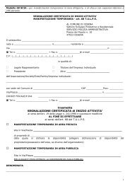 SCIA Somministrazione temporanea in occasione di ... - Buccino