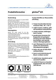 Product Information gleitmo® 602