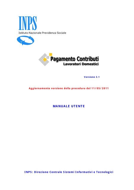 MANUALE UTENTE - Inps