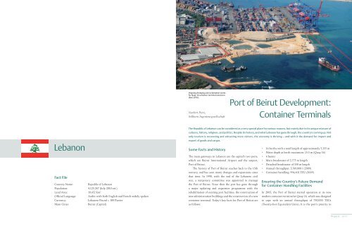 Lebanon Port of Beirut Development: Container Terminals - Sellhorn ...