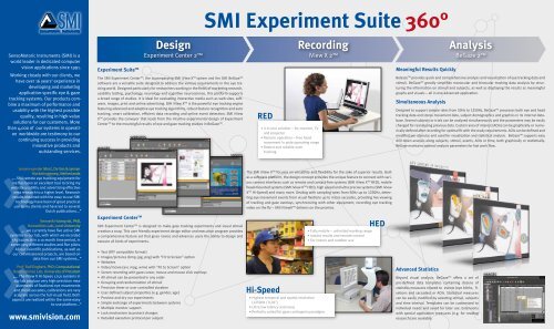 SMI Experiment Suite 360° Flyer