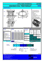 wire rope isolators series standard line "Helical" CB1500 ... - Socitec