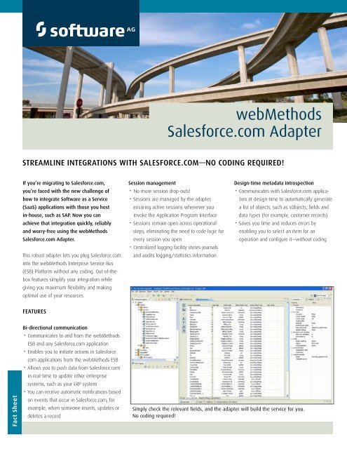 webMethods Salesforce.com Adapter - Software AG