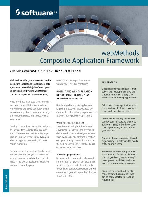 Webmethods Composite Application Framework Software Ag