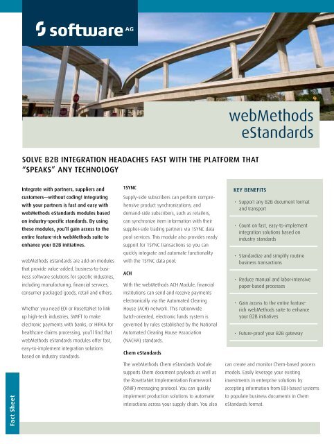 webMethods eStandards - Software AG