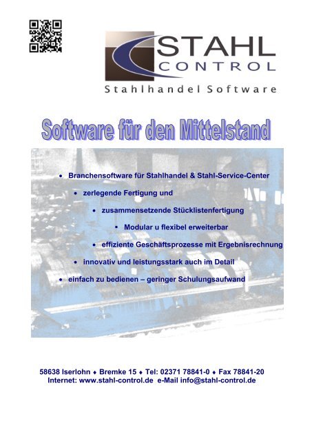 ERP Stahlhandel - Stahl-Control