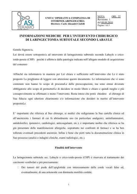 Laringectomia Ignacio Javier Fernandez Tracheite In Pazienti Con