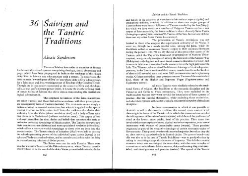 Śaivism and the Tantric Traditions. - Alexis Sanderson