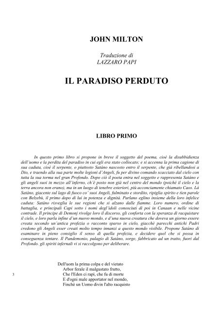 Il paradiso perduto