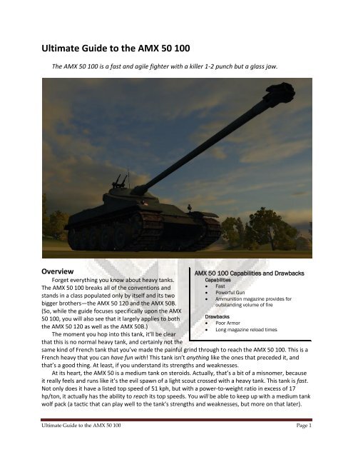 Ultimate Guide to the AMX 50 100 - World of Tanks