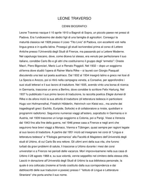LEONE TRAVERSO - Cristina Campo